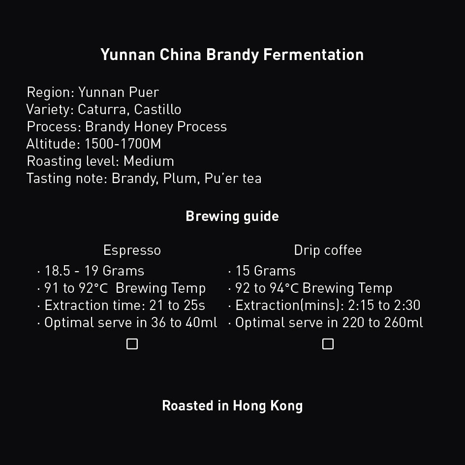 Yunnan China Brandy Fermentation Whole Beans 200g – The Coffee Academics